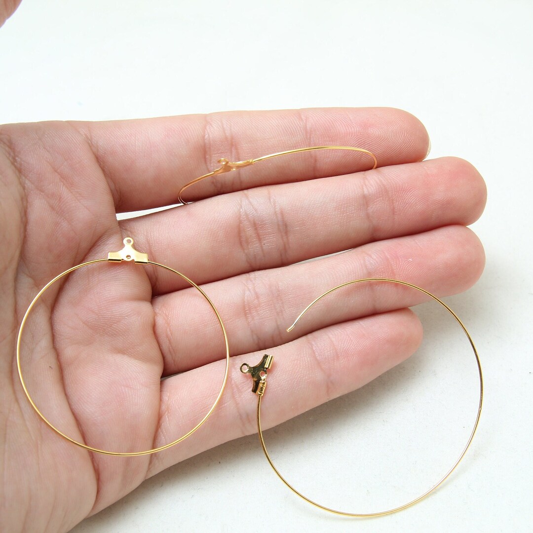 50mm 24k Shiny Gold Wire Spring, Spring Jewelry Wire, Brass Jewerly ...