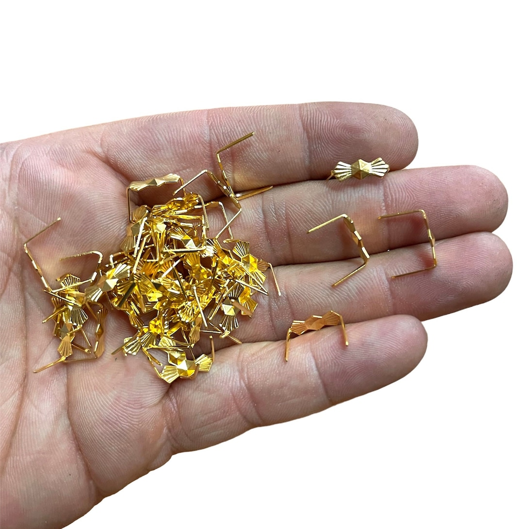 24k Shiny Gold Plated Chandelier Clips, Chandelier Crystal Holder ...