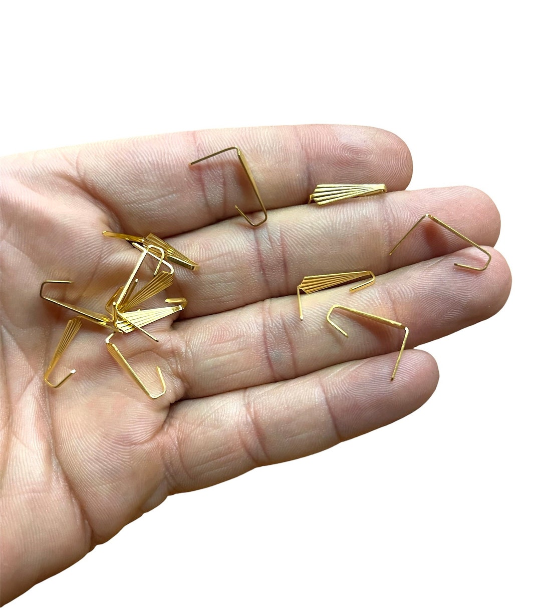 24k Shiny Gold Plated Triangle Clip, Connector,chandelier Clip,lighting ...
