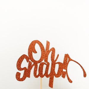 Oh Snap Wishbone Cake Topper - Glitter & Solid Colors Available - Etsy