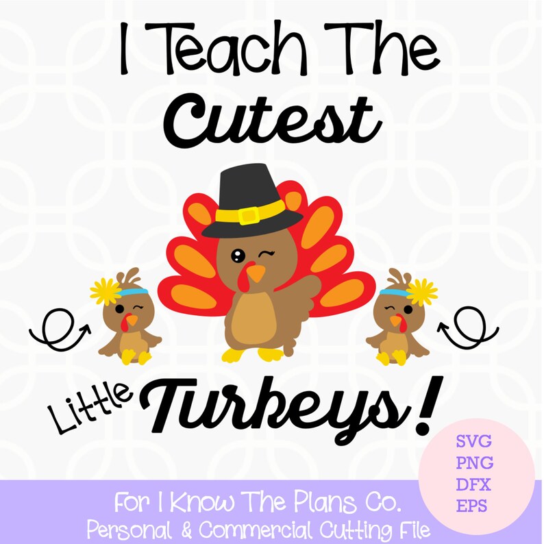 I Teach the Cutest Little Turkeys SVG Thanksgiving SVG - Etsy