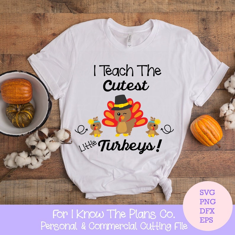 I Teach the Cutest Little Turkeys SVG Thanksgiving SVG - Etsy
