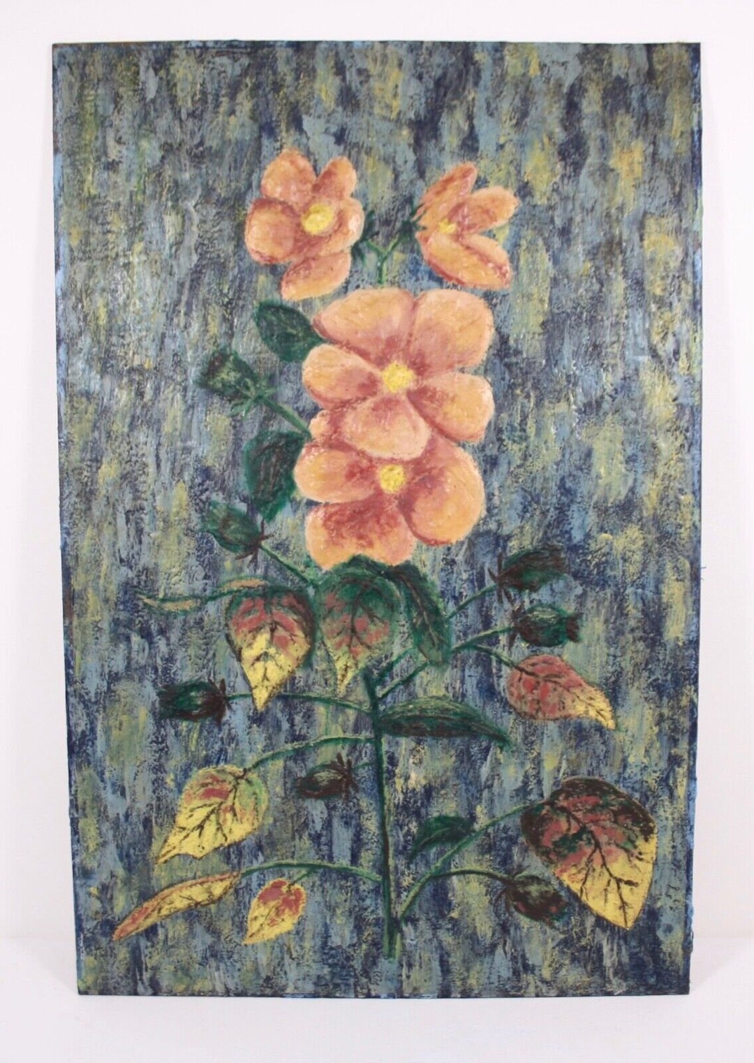 Charles H. Beyer Signed Large Mid Century Folk Art Vintage Mod French ...