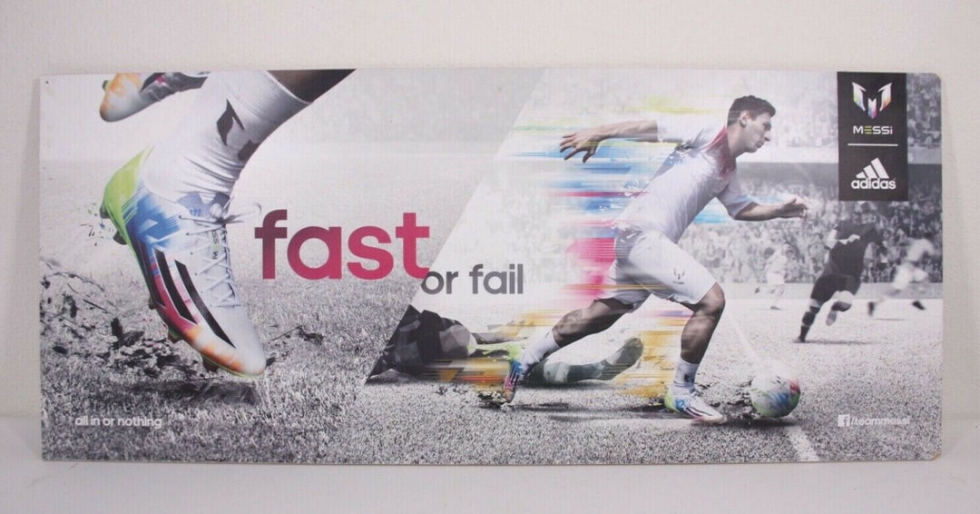 Adidas Lionel Leo Messi Fast or Fail Soccer Football Shoe- All in or ...