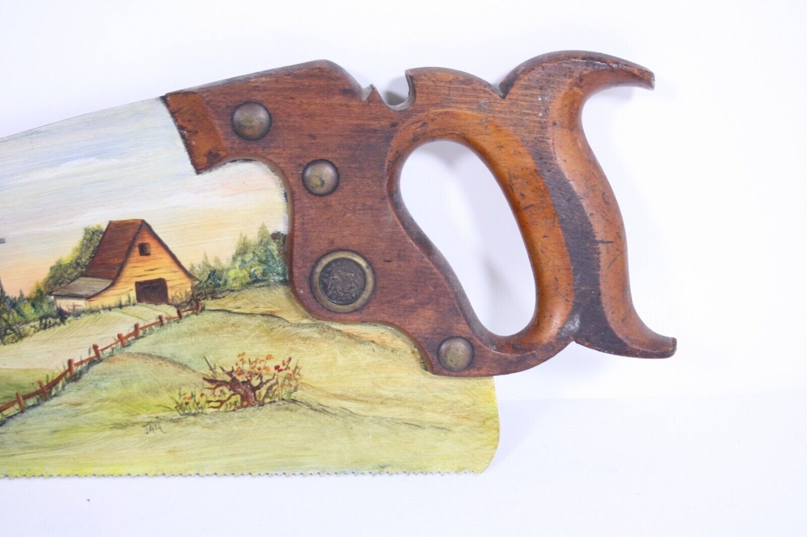 Oil Painting Hand Painted Signed Jan Antique 21” Old Steel Wood 1887 ...