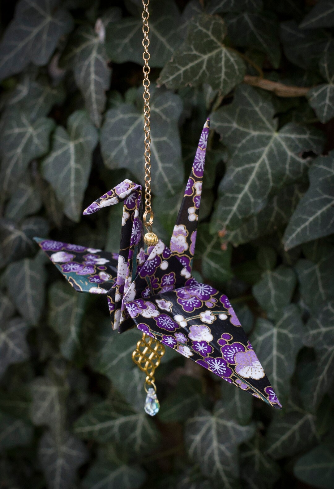 Authentic Large Origami Paper Crane Ornament Peace Crane - Etsy