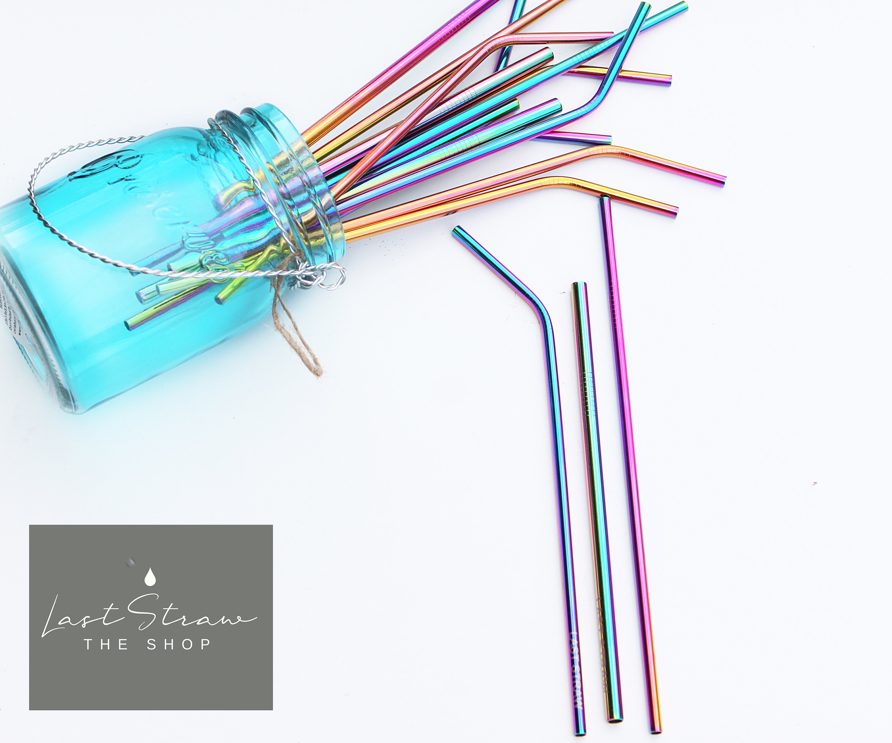 Personalized Straw Pouch with Stainless Steel Straw Set Eco | Etsy