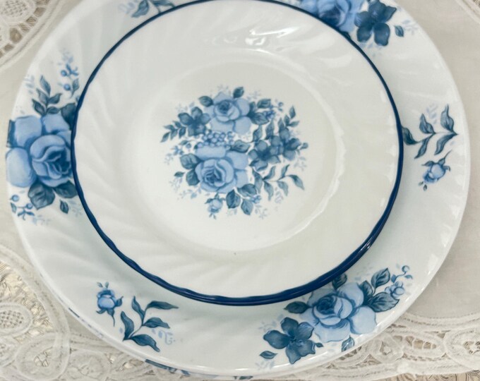 Vintage Blue Velvet Corelle Corning Ware Dining 7 Piece - Etsy
