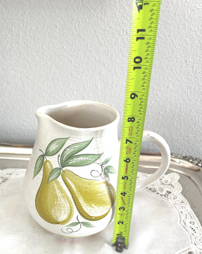 Vintage Franciscan Earthenware Pear Water Pitcher Large MCM Ceramic - Etsy