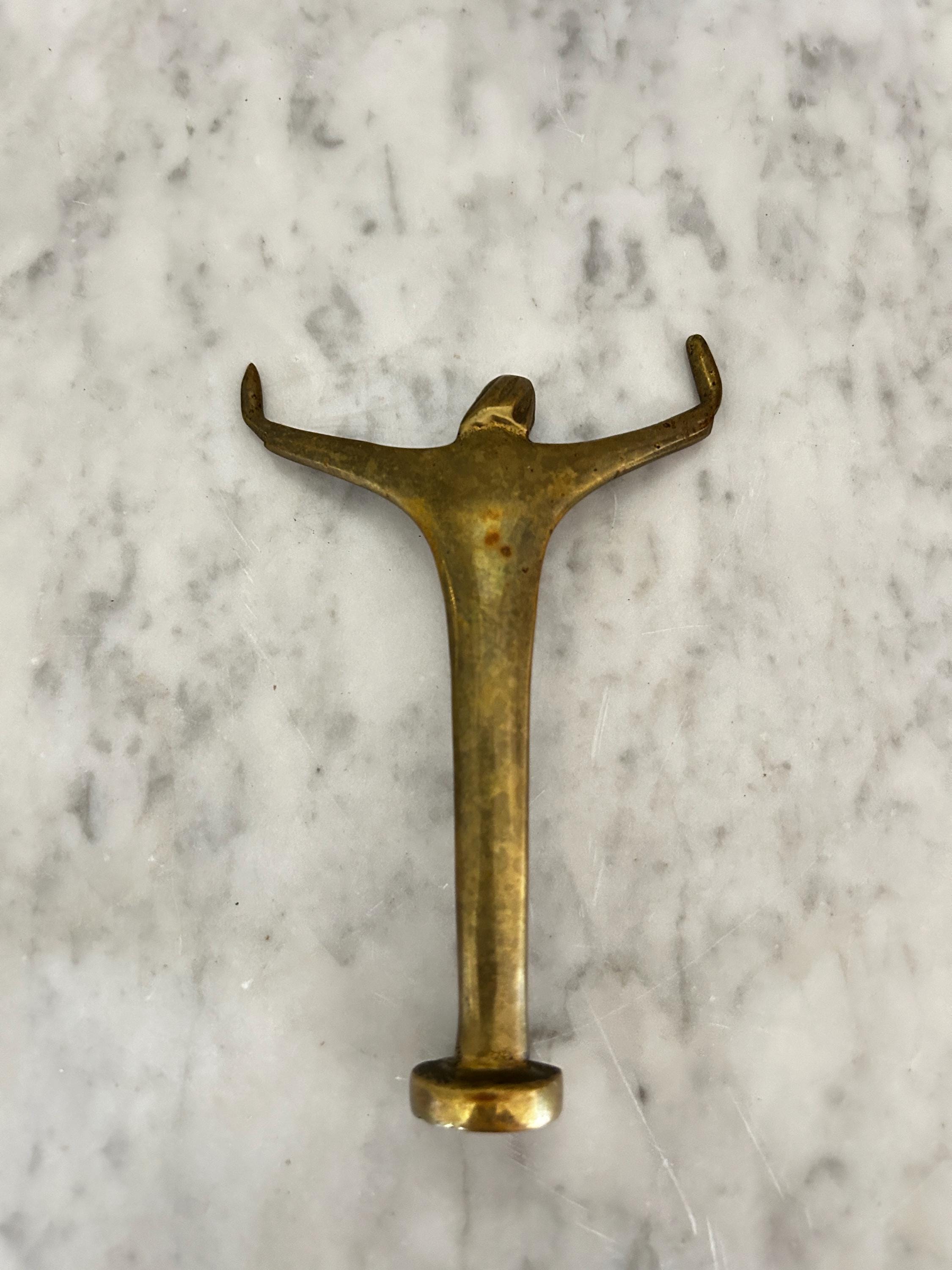 Antique Vintage Mid Century Solid Brass Jesus Statue MCM Art Deco ...