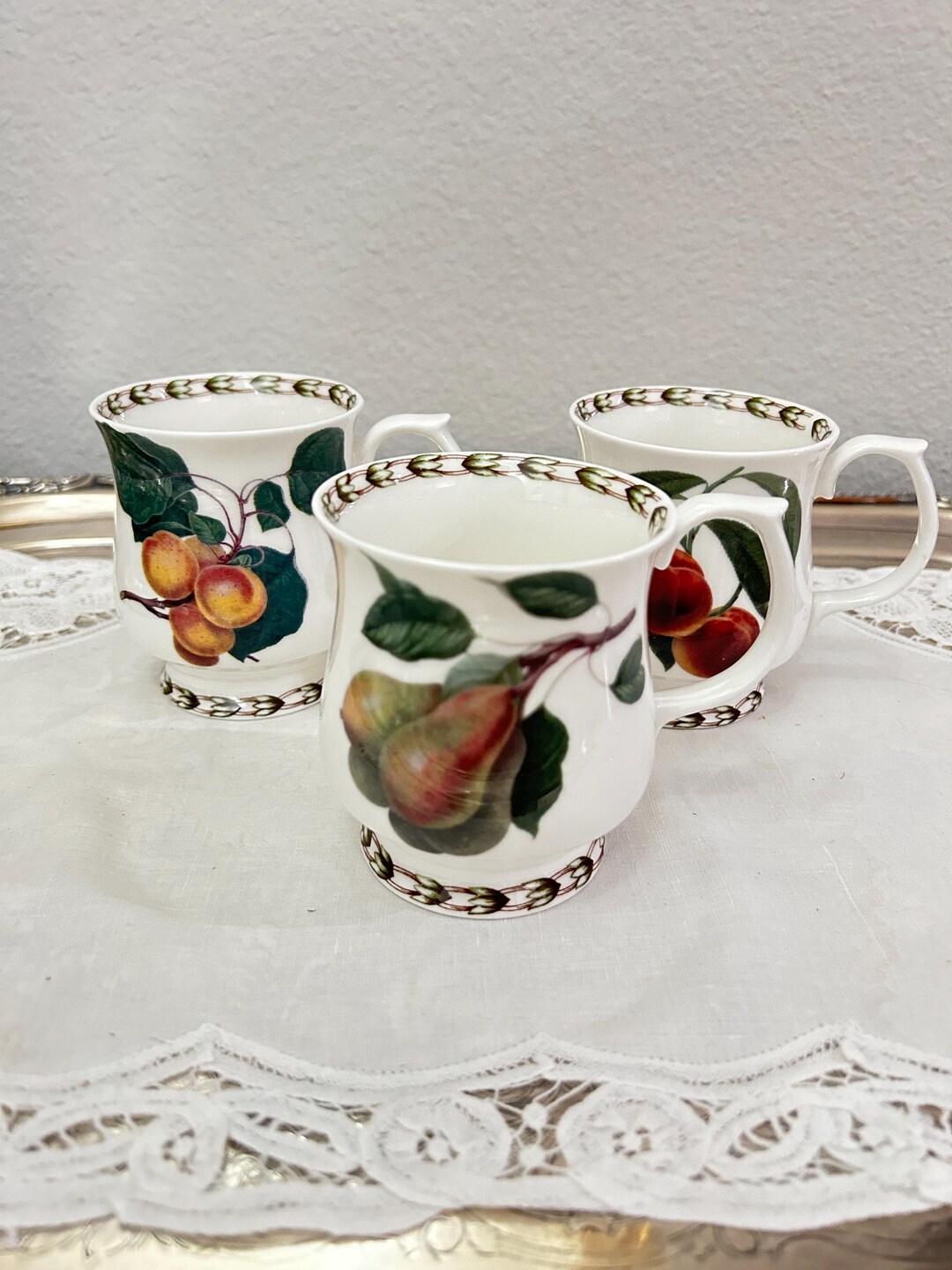 RHS Queen's China Mug, Hookers Fruit, Vintage Coffee Mug, Royal ...