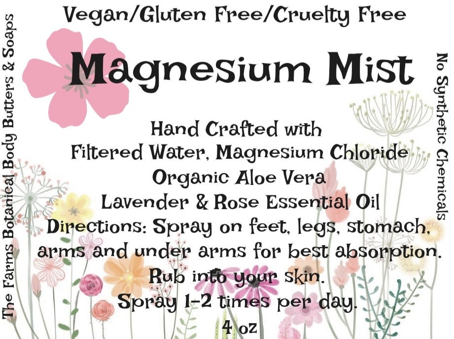 Magnesium Mist/magnesium Oil/magnesium Spray - Etsy