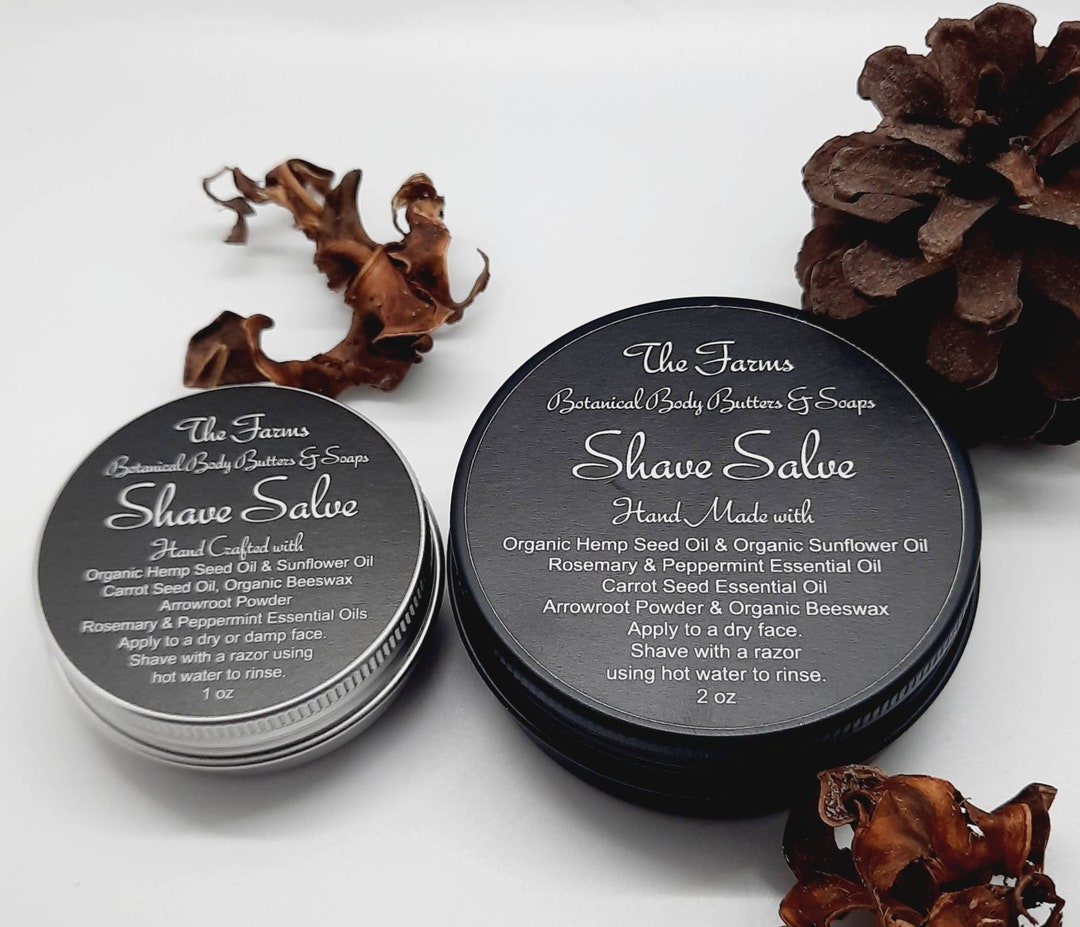 Men's Natural Shave Salve, Salve, Shave Salve, Hemp Product, Christmas ...