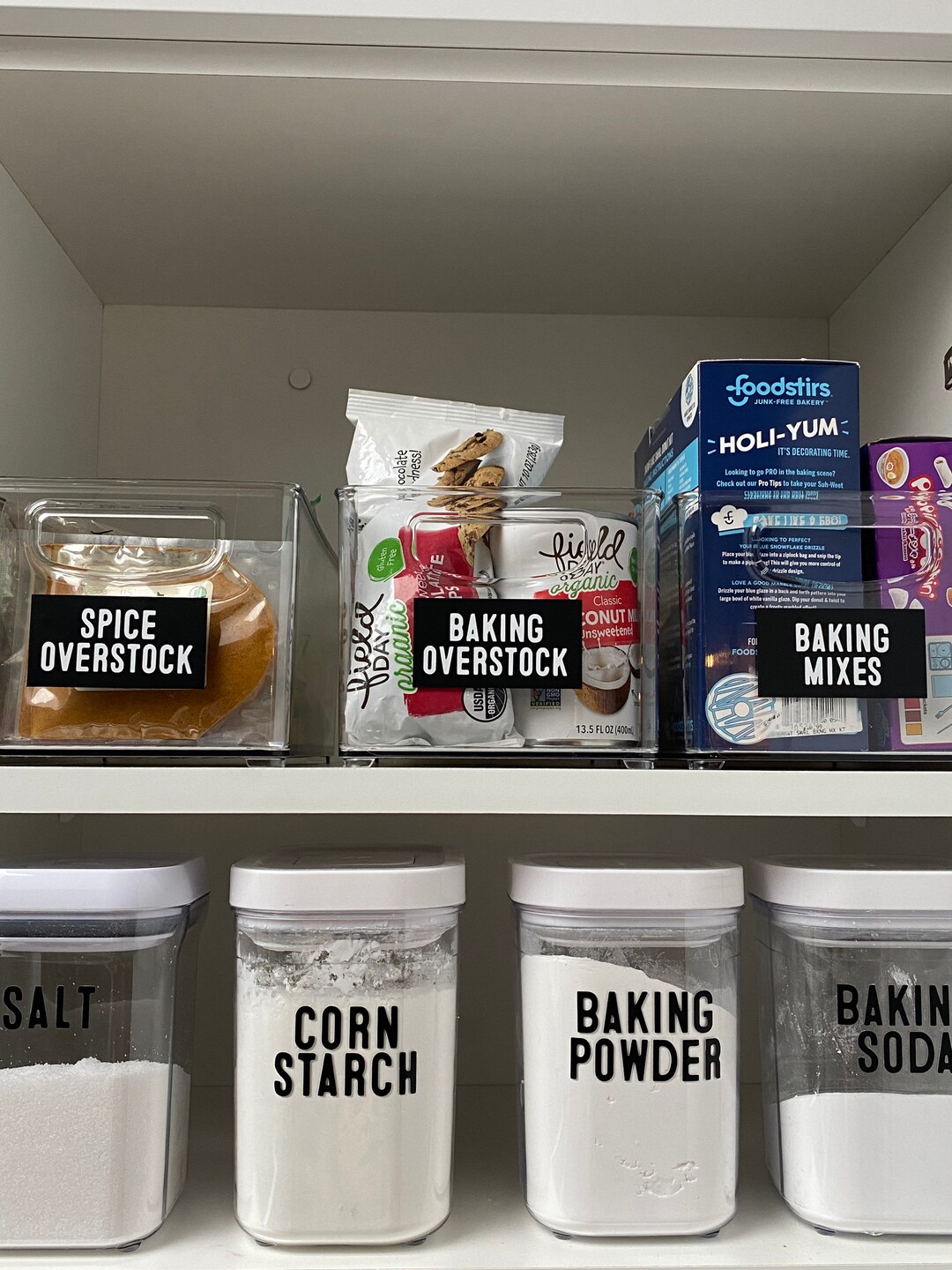 Custom Vinyl Labels Kitchen Organization Pantry Labels - Etsy