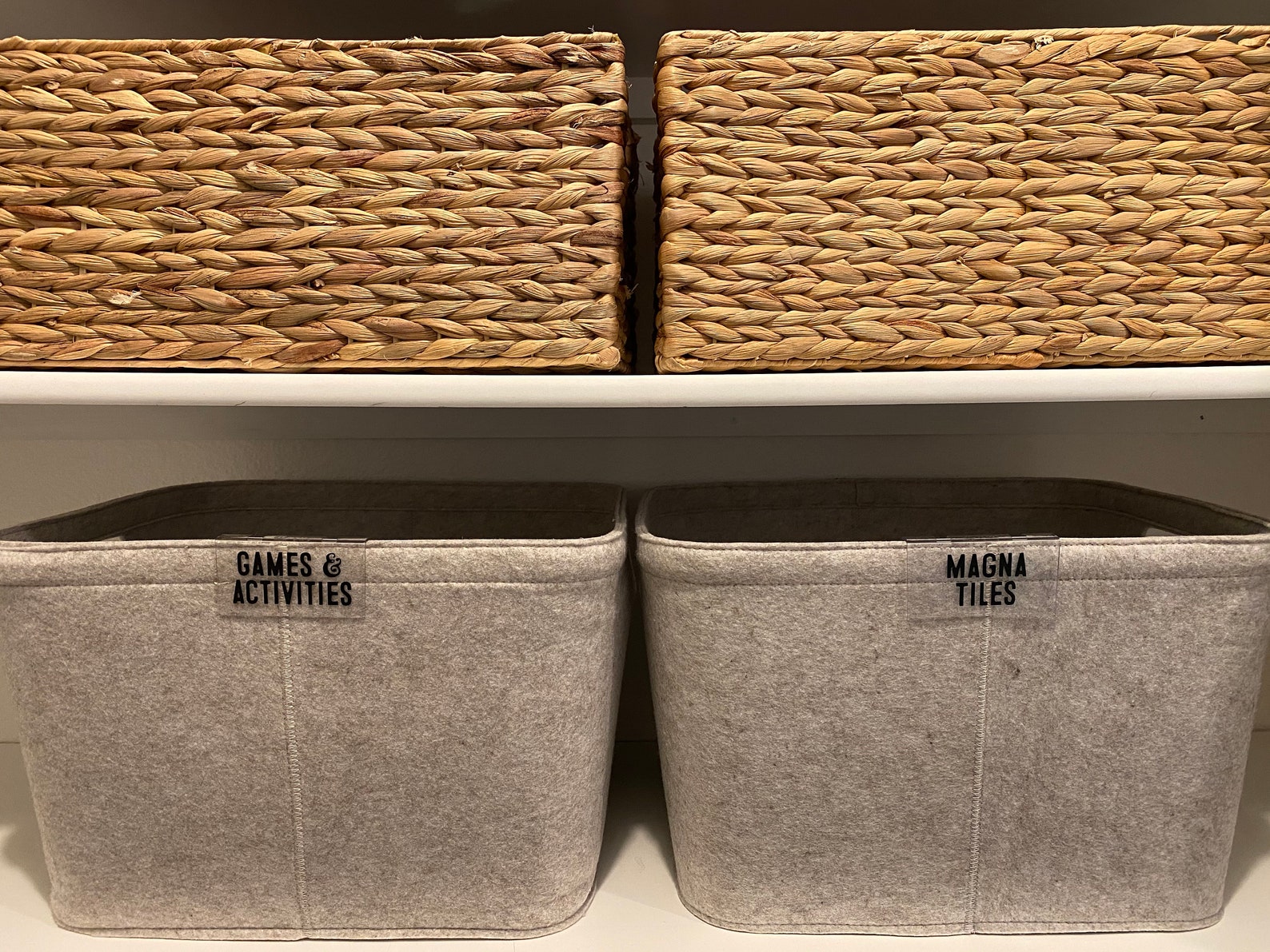 Bin Clip Labels Basket Labels Custom Bin Clips Basket Tags - Etsy