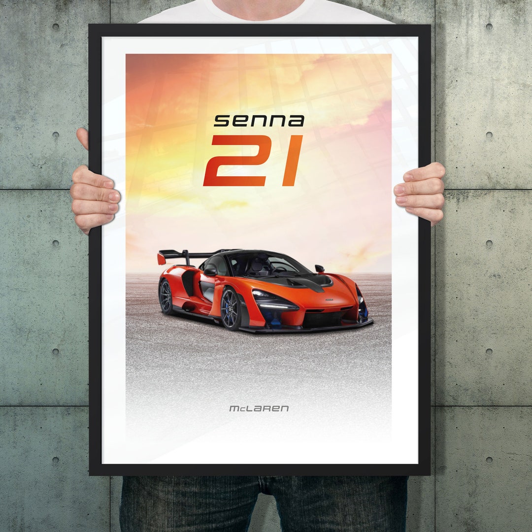 Mclaren Senna 21 Car Poster Classic Car Auto Art Wall Art - Etsy