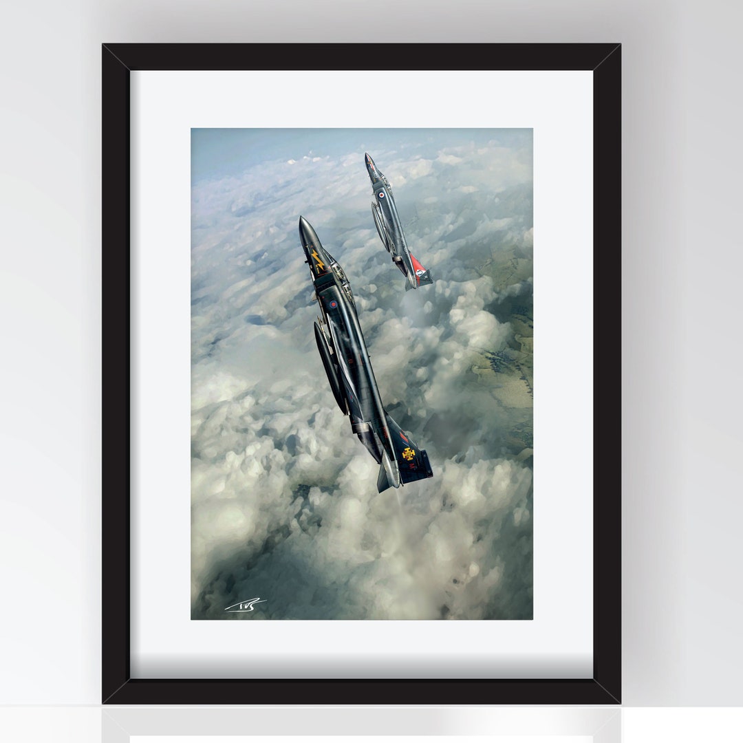 Phantoms, Aviation Poster, Jet, Fighter Pilot, Aircraft, Aeroplane, RAF ...
