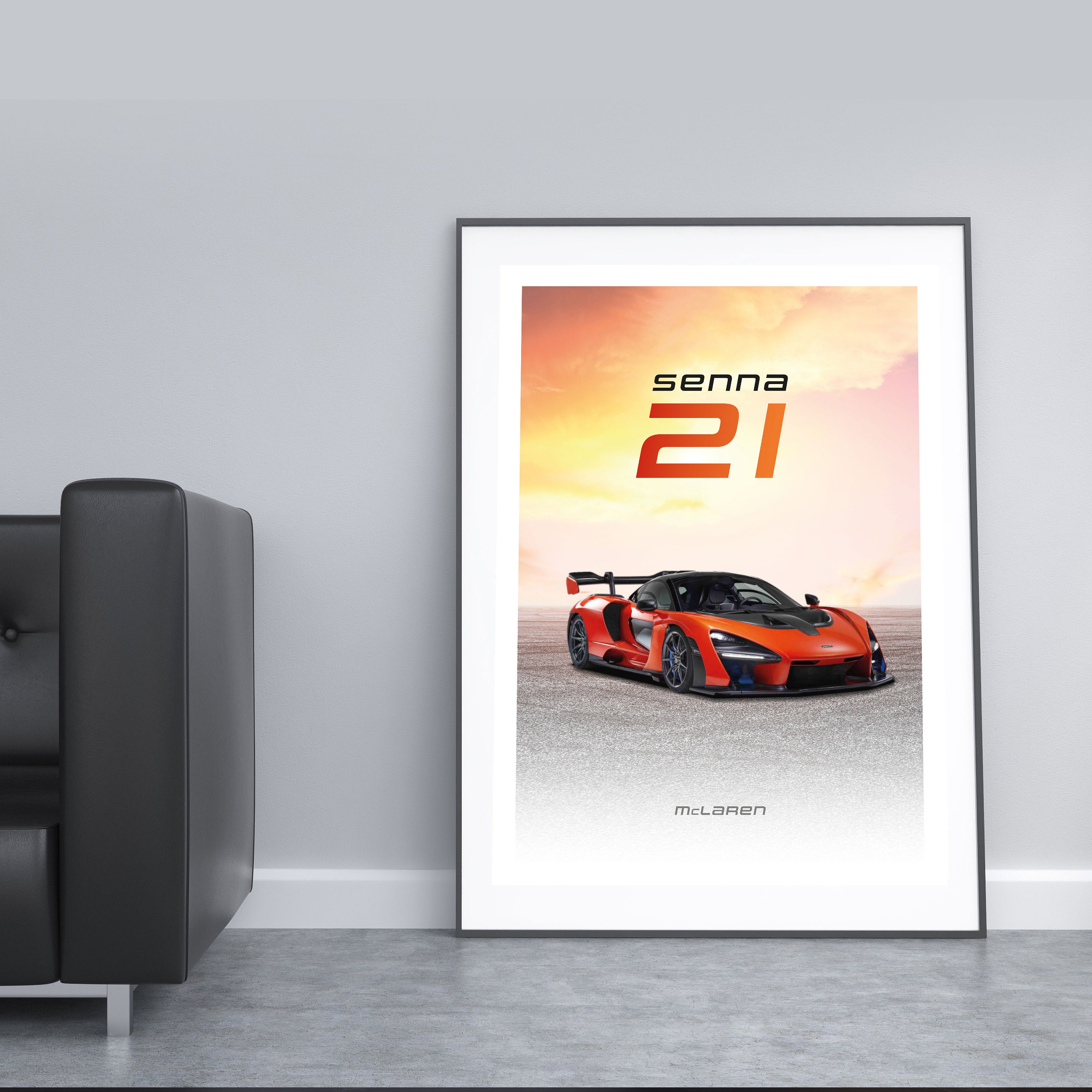 Mclaren Senna 21 Car Poster Classic Car Auto Art Wall Art - Etsy