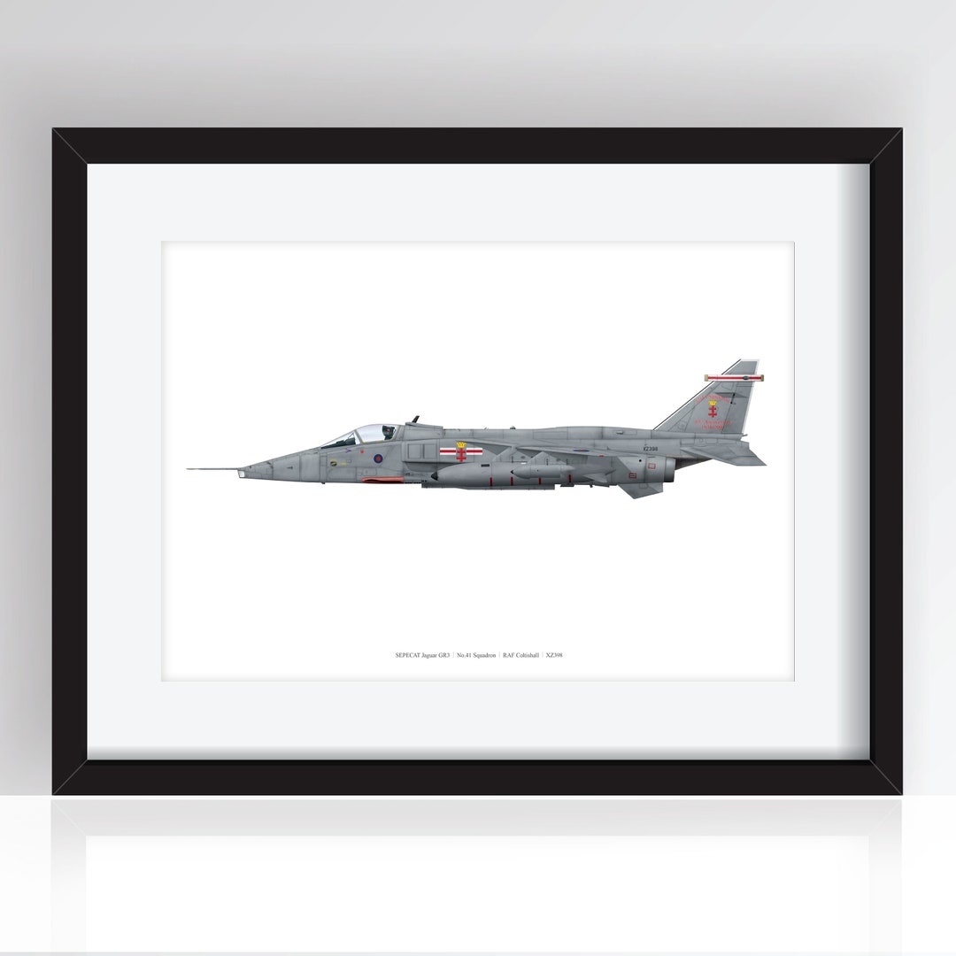 Jaguar, Aviation Poster, Fighter Pilot, Aircraft, Aeroplane, RAF ...