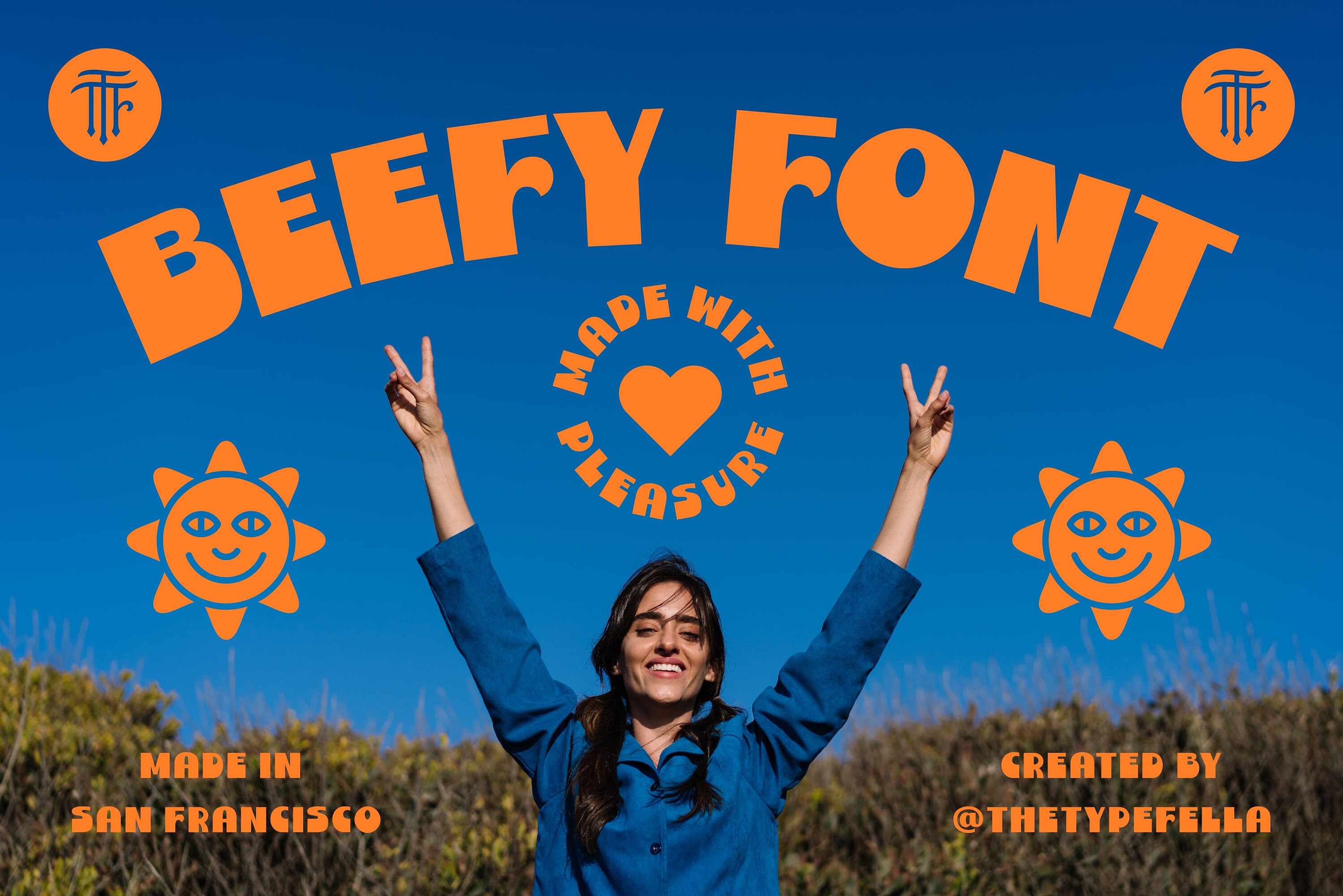 Beefy Display Font - Etsy