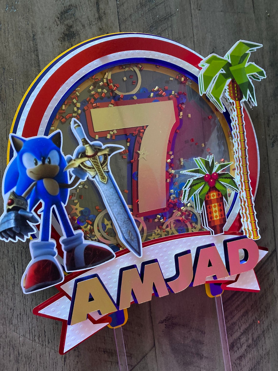 Sonic Cake Topper - Etsy