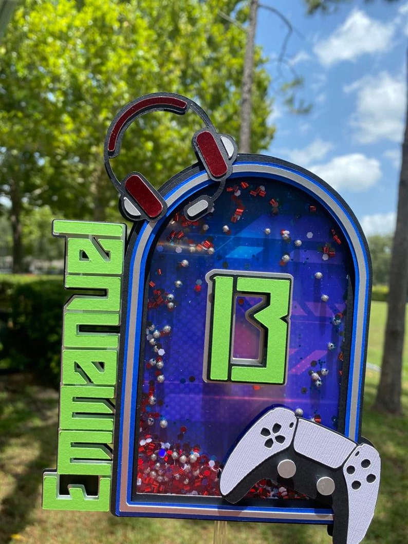 Gaming Cake Topper - Etsy