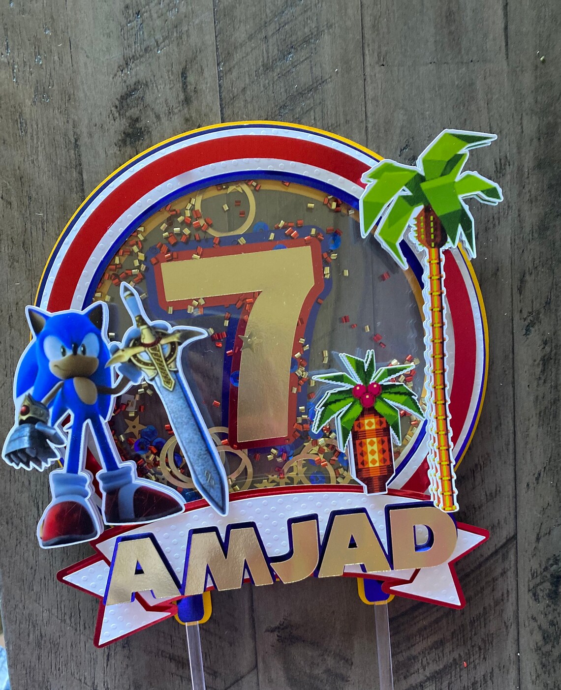 Sonic Cake Topper - Etsy