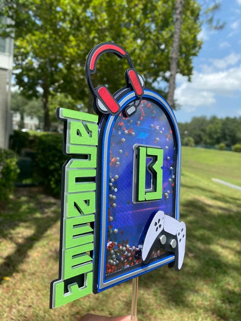 Gaming Cake Topper - Etsy