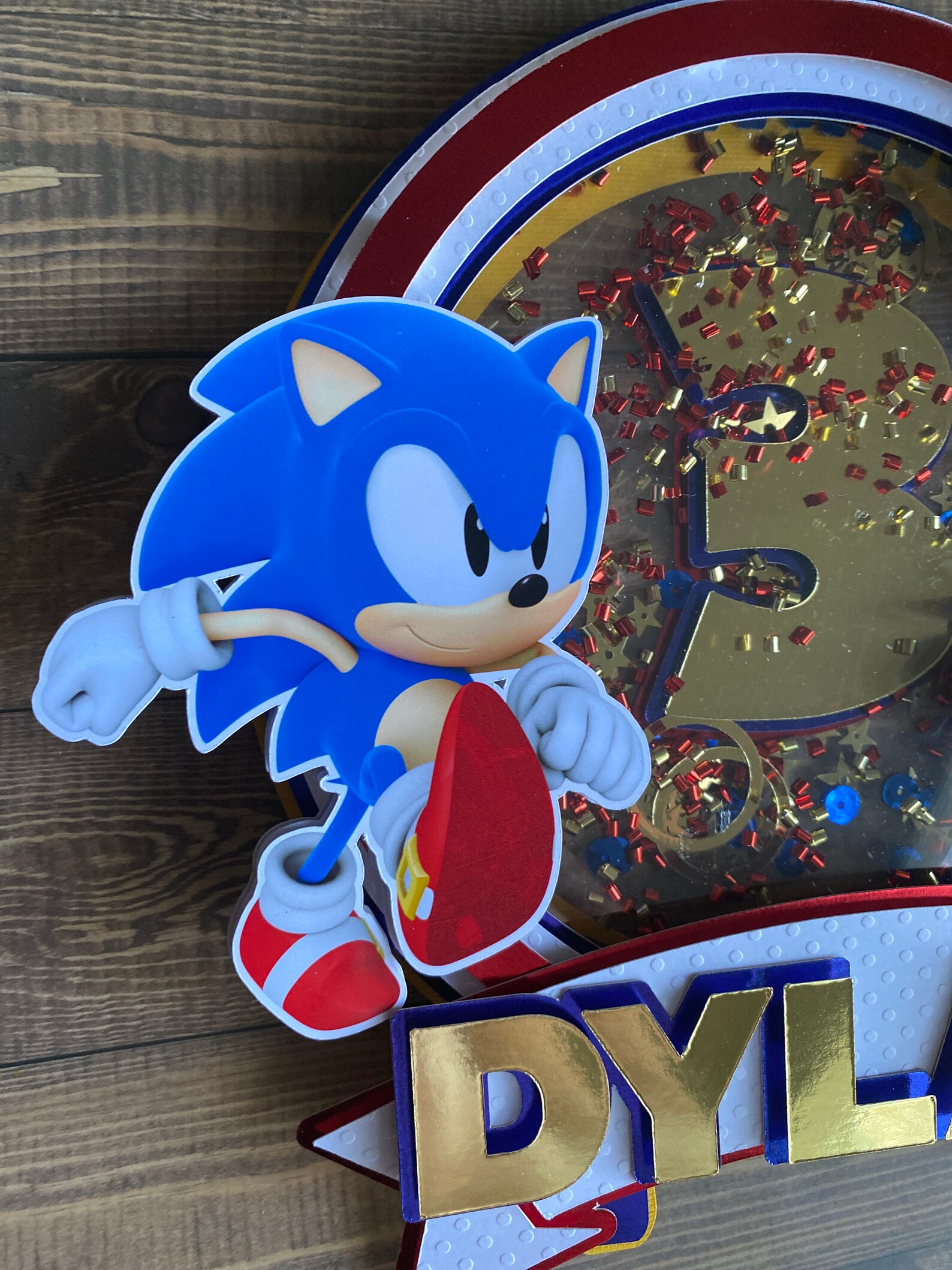 Sonic Cake Topper - Etsy