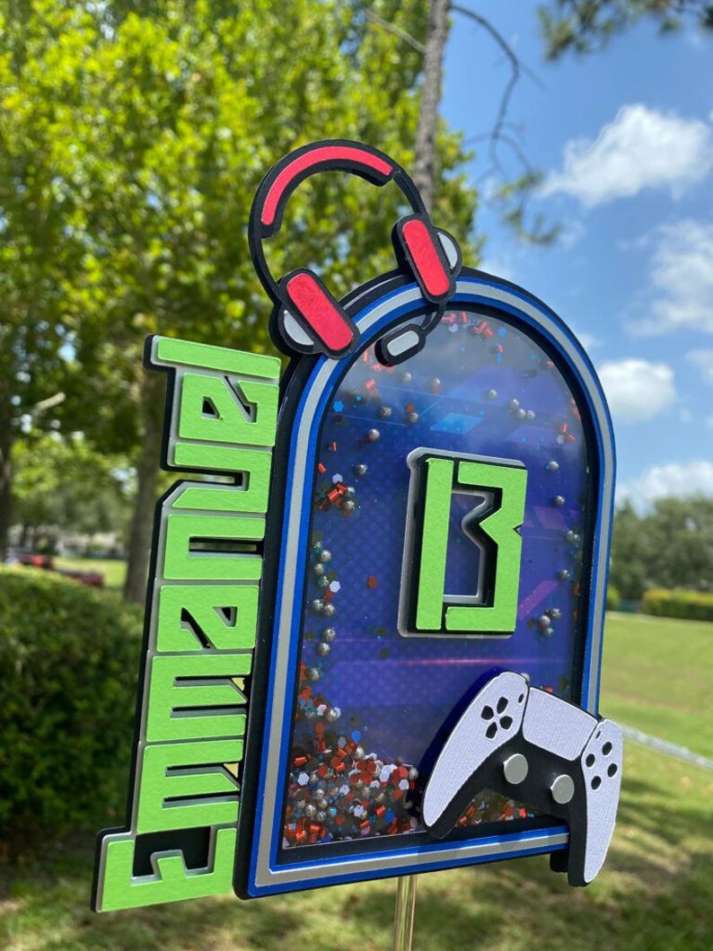 Gaming Cake Topper - Etsy