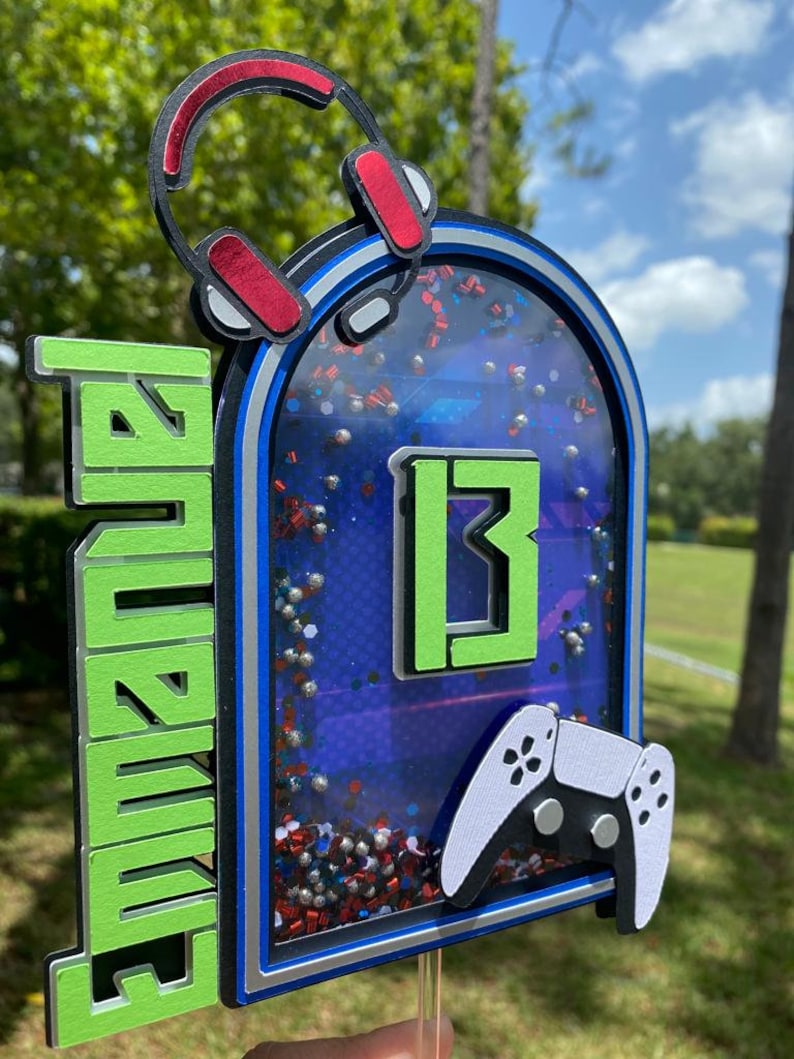 Gaming Cake Topper - Etsy