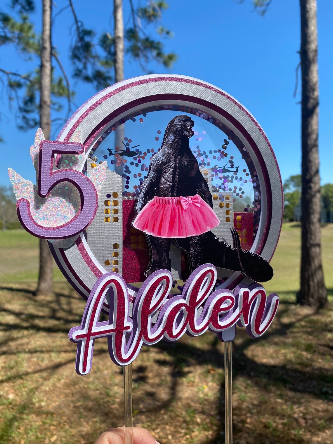 Godzilla Tutu Cake Topper | Etsy