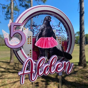 Godzilla Tutu Cake Topper - Etsy