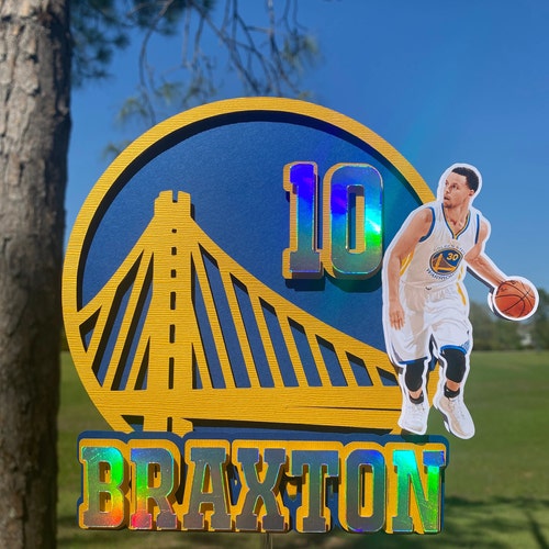 Golden State Cake Topper Stephen Curry Cake Topper NBA Cake - Etsy