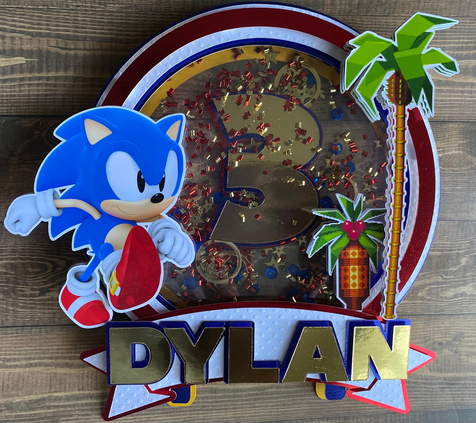Sonic Cake Topper - Etsy