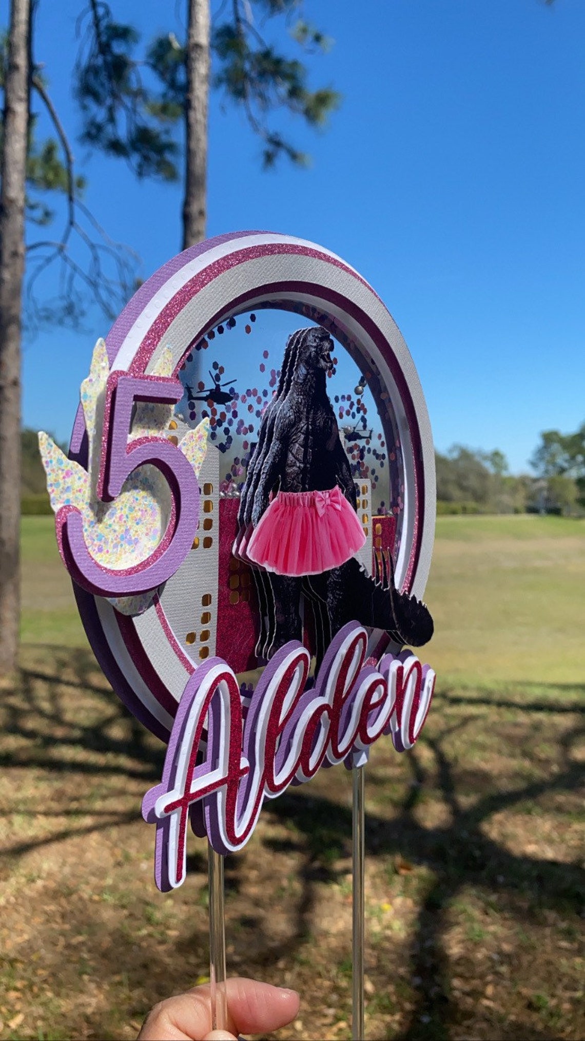 Godzilla Tutu Cake Topper | Etsy