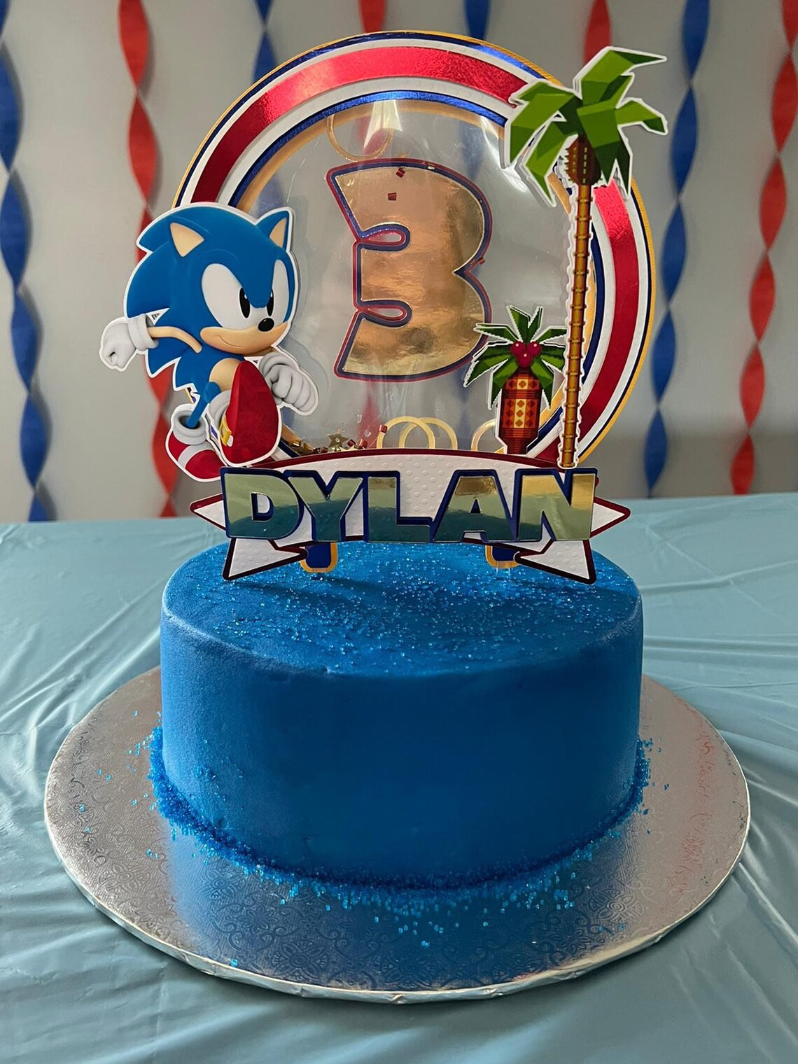 Sonic Cake Topper - Etsy
