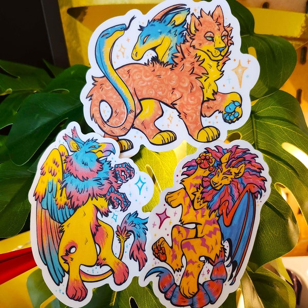 Chimera Stickers - Etsy