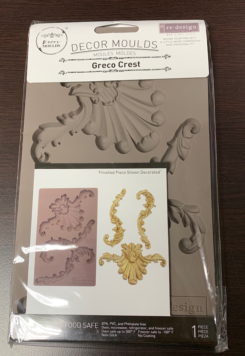 Prima Mould Redesign greco Crest Vintage Art - Etsy