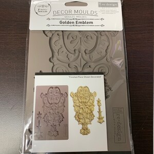 Prima Mould Redesign "golden Emblem" - Vintage Art Decor Silicon Mold ...