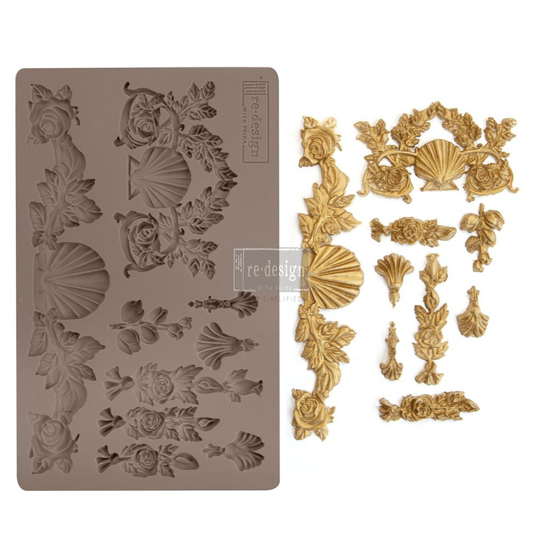 Prima Mould Redesign "seawashed Treasures" - Vintage Art Decor Silicon ...