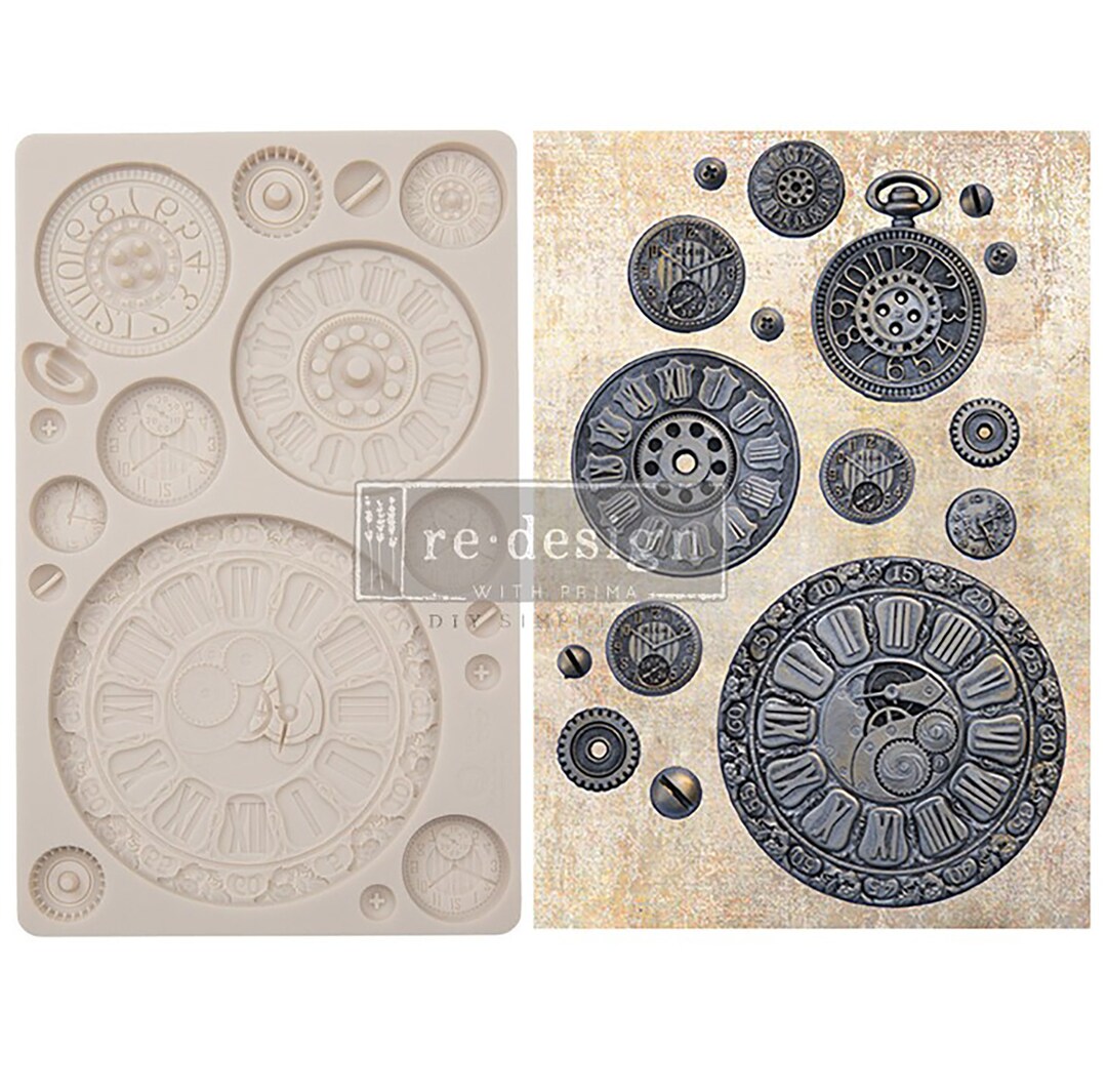 Prima Mould Redesign "clock Faces" - Vintage Art Decor Silicon Mold ...