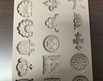 Prima Mould Redesign etruscan Accents Vintage Art Decor Silicon Mold ...
