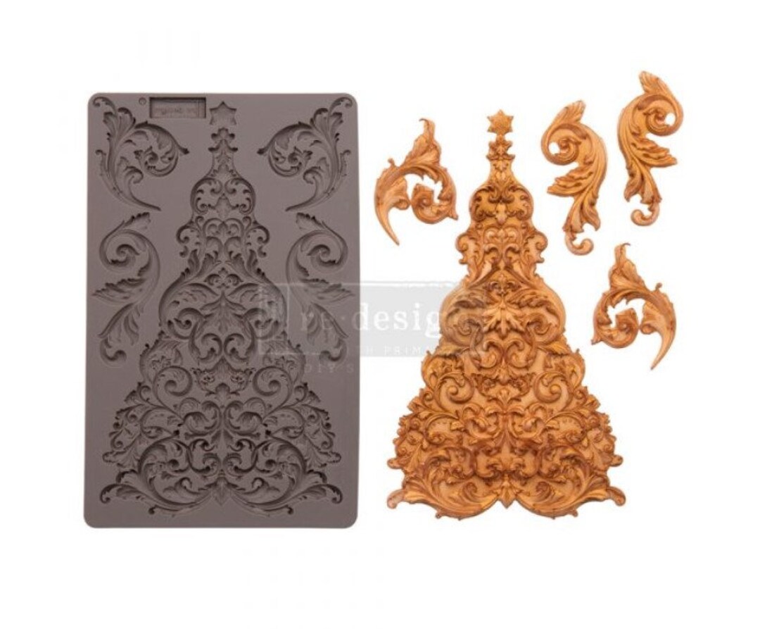 Prima Mould Redesign "glorious Tree" - Vintage Art Decor Silicon Mold ...