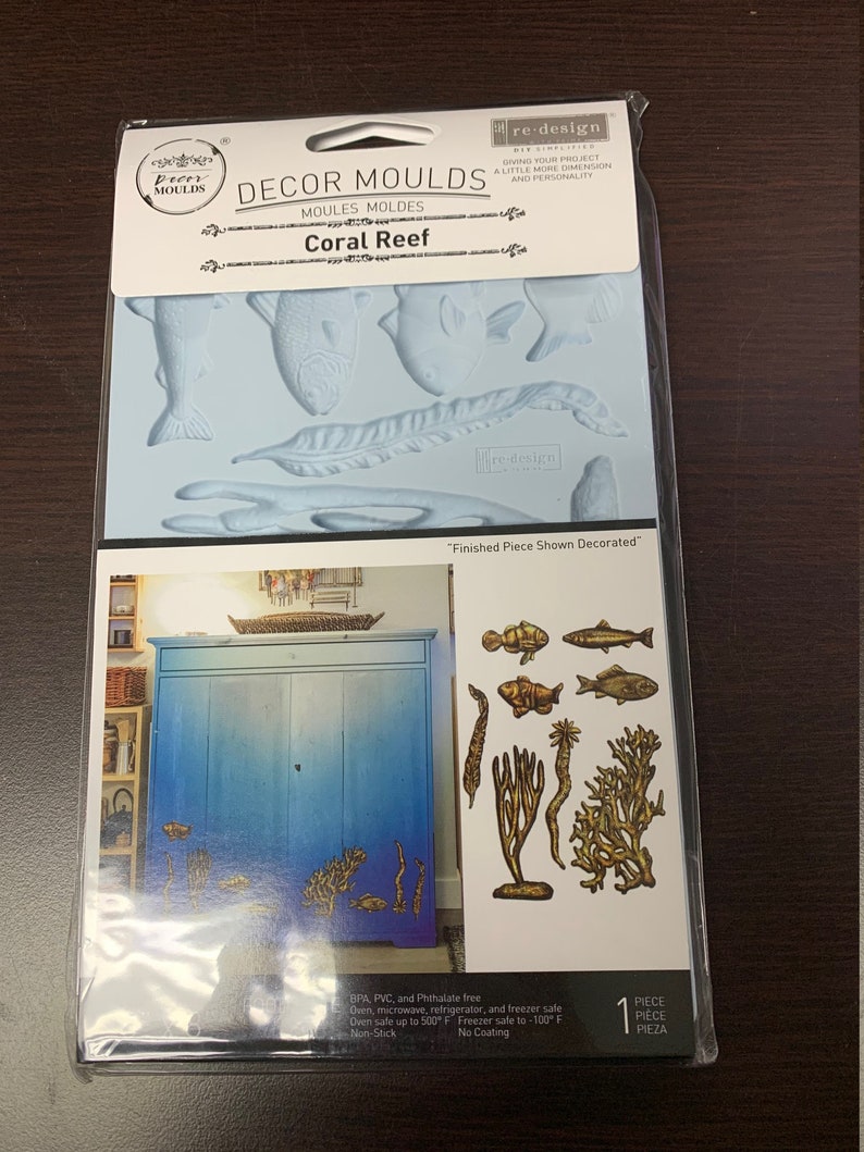 Prima Mould Redesign "coral Reef" - Vintage Art Decor Silicon Mold Food ...