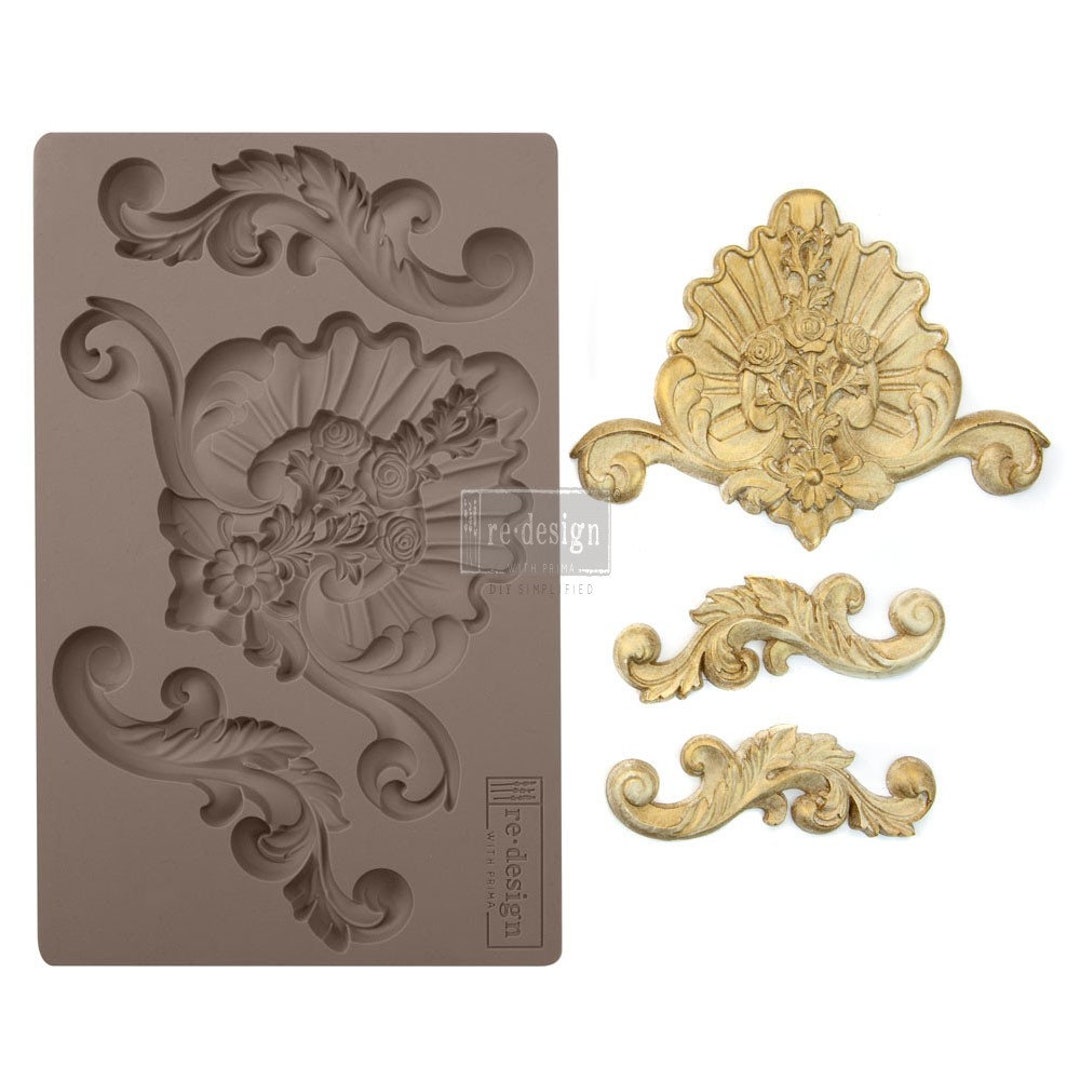 Prima Mould Redesign "english Garden" - Vintage Art Decor Silicon Mold ...