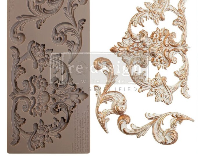 Prima Mould Redesign "claire" - Vintage Art Decor Silicon Mold Food ...