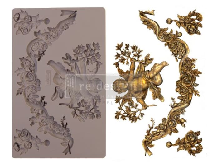 Prima Mould Redesign "divine Floral" - Vintage Art Decor Silicon Mold ...