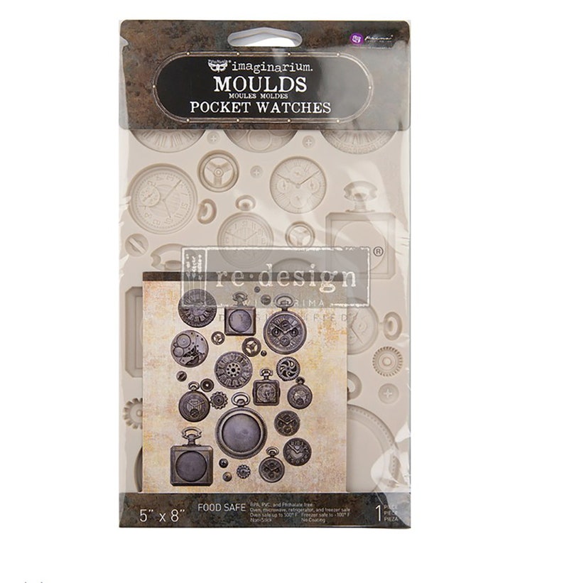 Prima Mould Redesign "pocket Watches" - Vintage Art Decor Silicon Mold ...