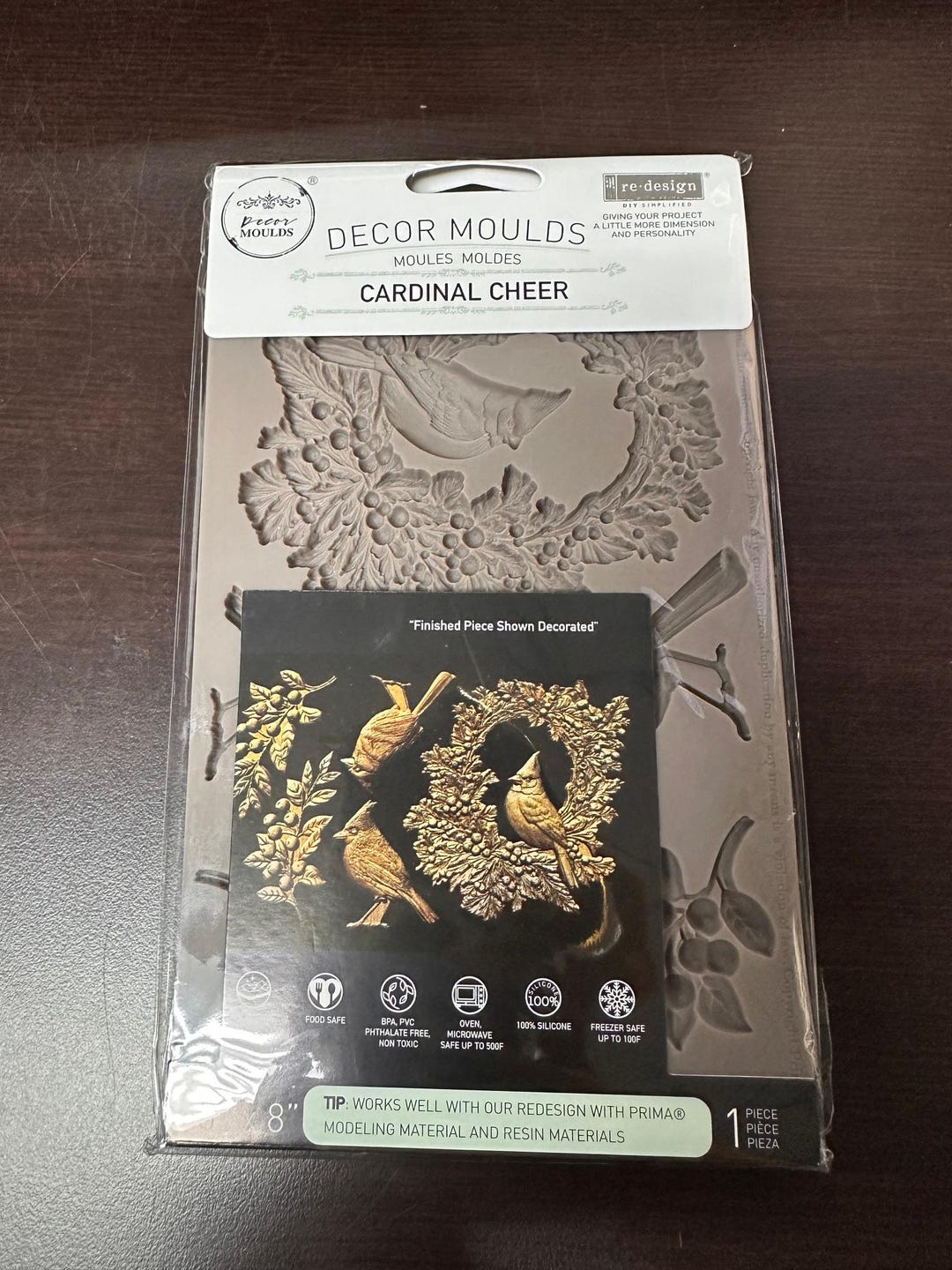 Prima Mould Redesign cardinal Cheer Vintage Art Decor Silicon Mold Food ...